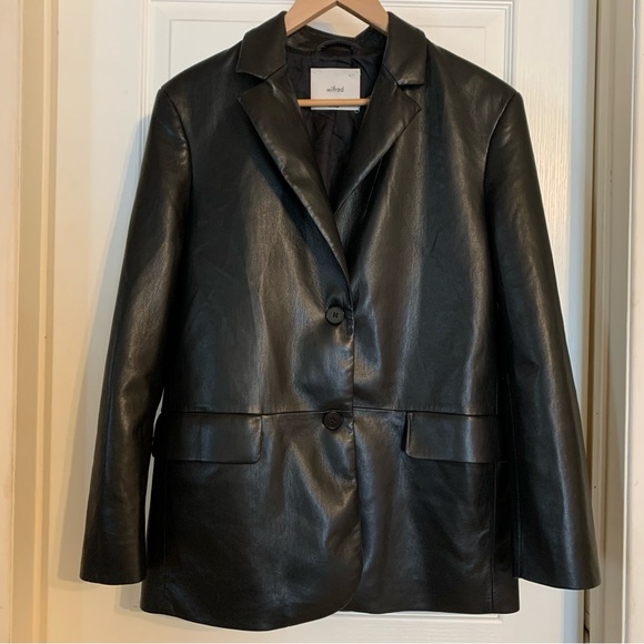 Wilfred | Jackets & Coats | Wilfred Vegan Leather Jacket | Poshmark